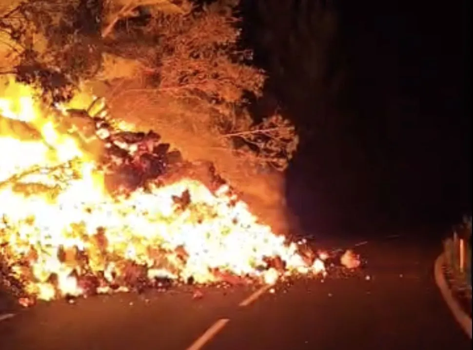 Saint-Philippe : la lave coupe la route des laves en pleine nuit, un ...